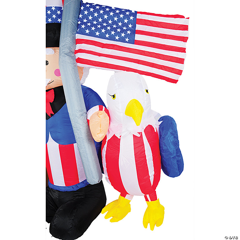 6' Inflatable Uncle Sam With Eagle Outdoor Yard Decoration | Halloween ...