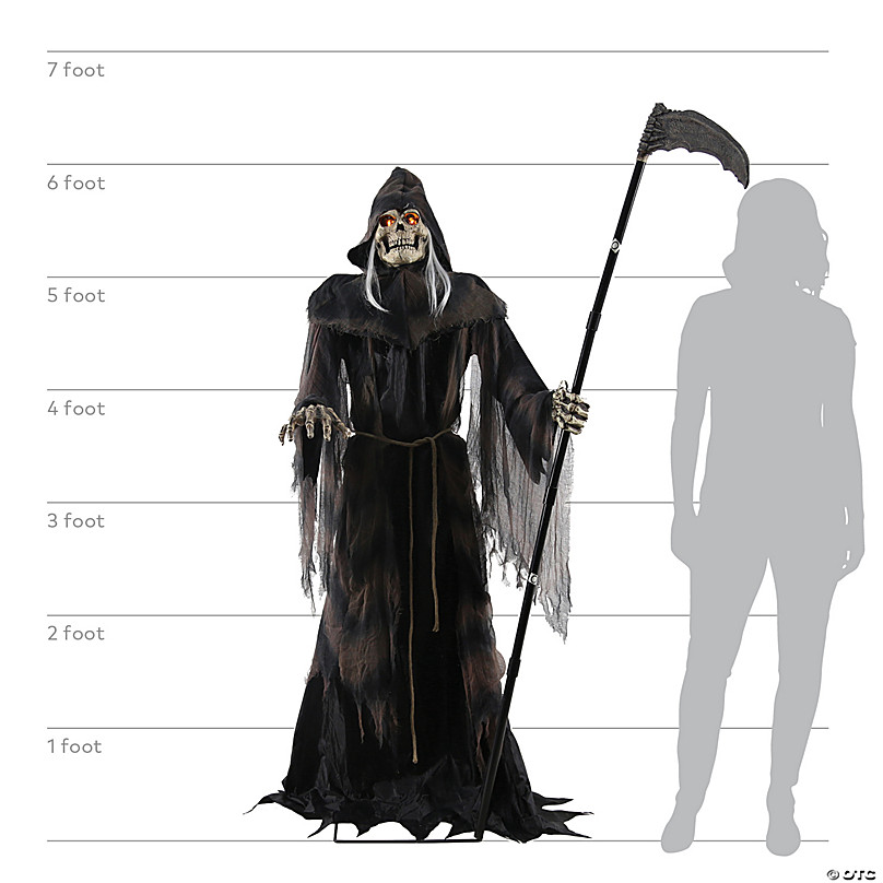 6' Lunging Reaper Animated Prop | Halloween Express