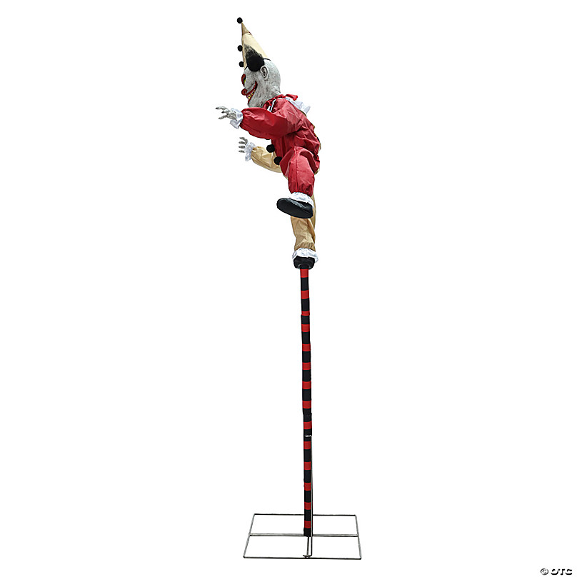96" Sideshow Balancing Clown Animated Halloween Prop | Halloween Express