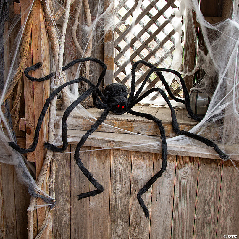 Large Halloween Spider Decoration A Halloween Front Porch With Giant