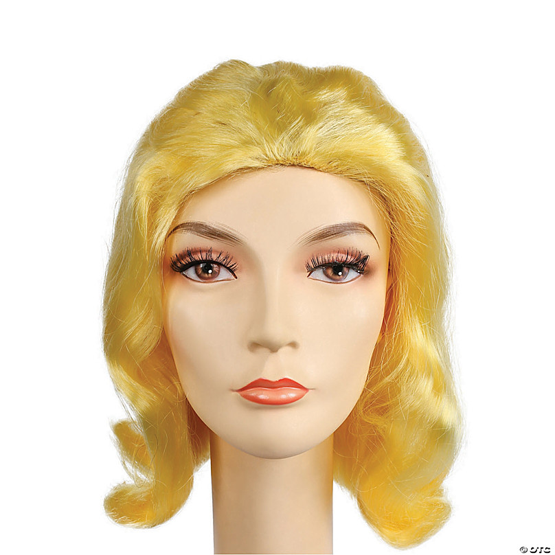Adults 60s Prom Wig - Yellow - Discontinued