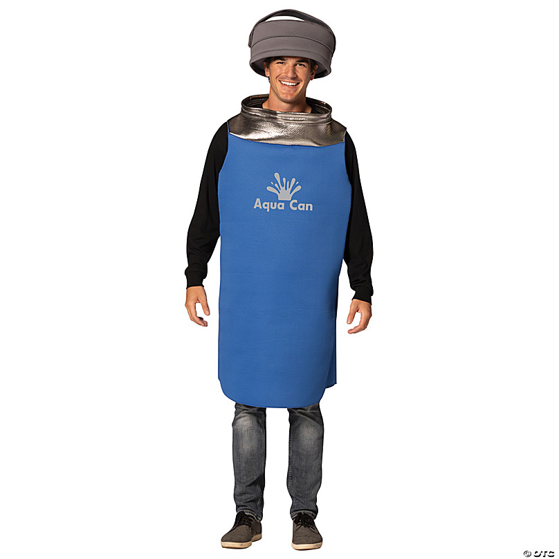 Adults Aqua Can Water Bottle Costume | Halloween Express