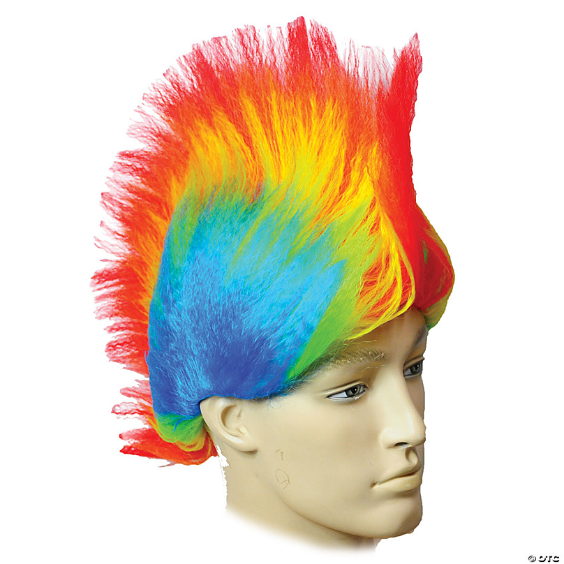 Adult's Awesome Rainbow Punk Wig | Halloween Express