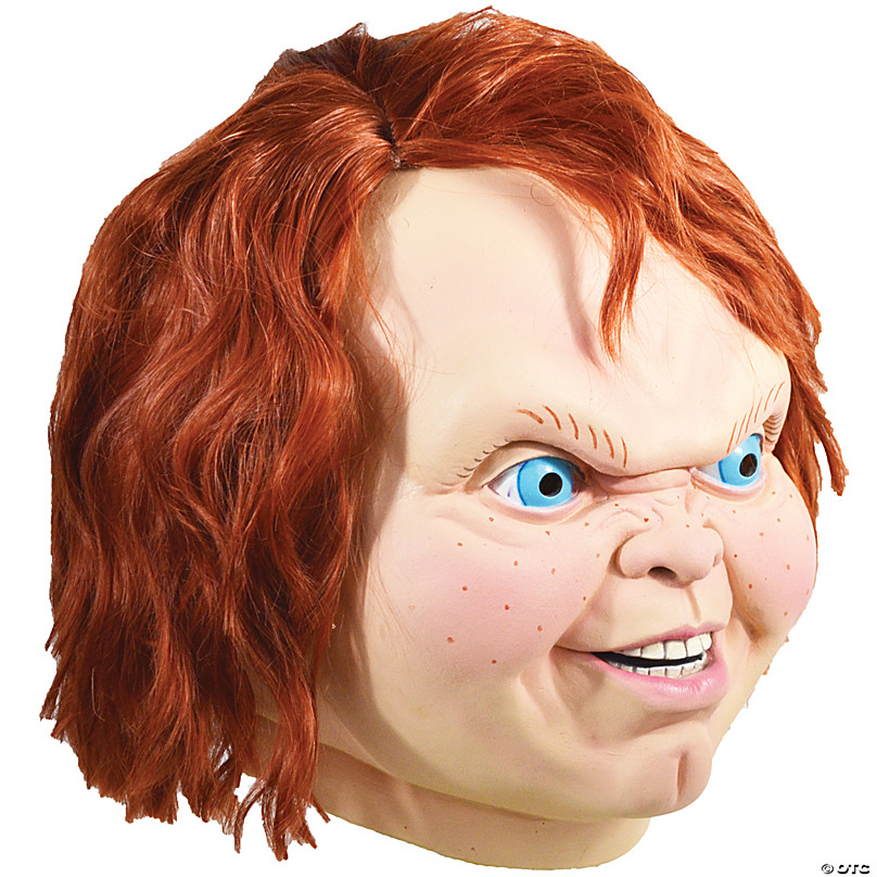 Adults Kids Play 2™ Chucky Overhead Latex Mask - One Size | Halloween ...