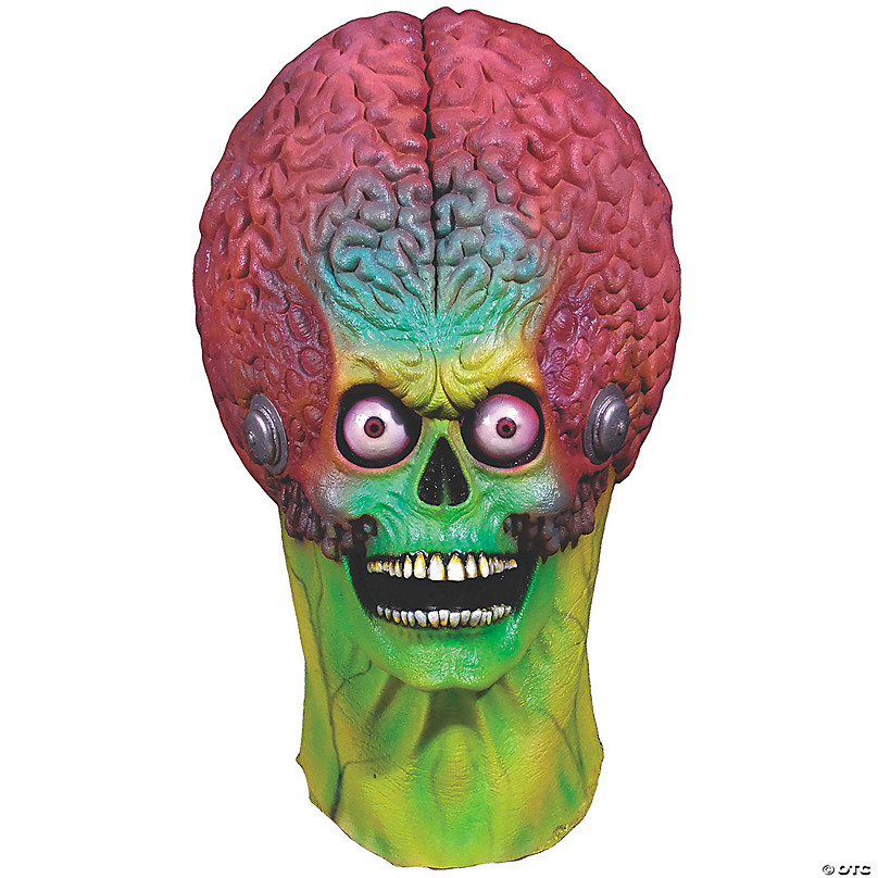 Adults Mars Attacks™ Soldier Martian Latex Mask - One Size | Halloween ...