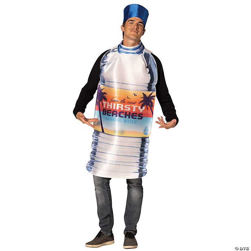 Adults Plastic Water Bottle Costume | Halloween Express