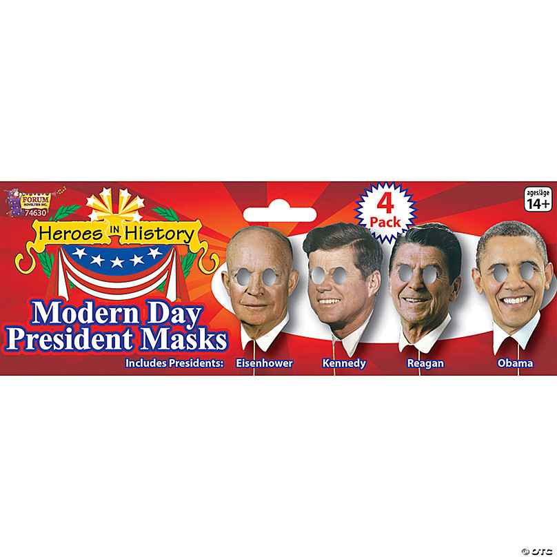 Adult's President Face on a Stick Masks | Halloween Express