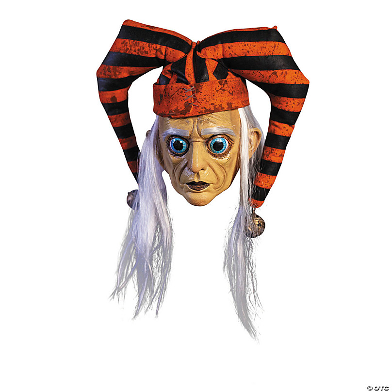 Adults The Terror of Hallows Eve™ Sad Trickster Latex Mask - One Size ...