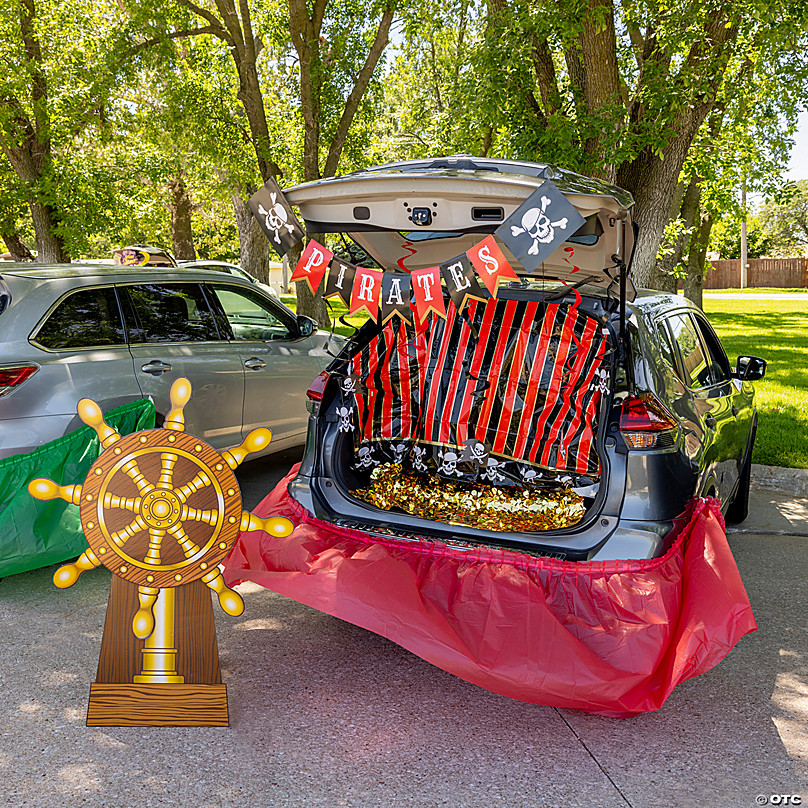 Black & Red Pirate Ship Trunk-or-Treat Decorating Kit
