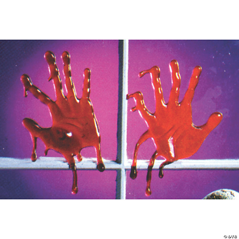 Bloody Handprint Window Clings | Halloween Express