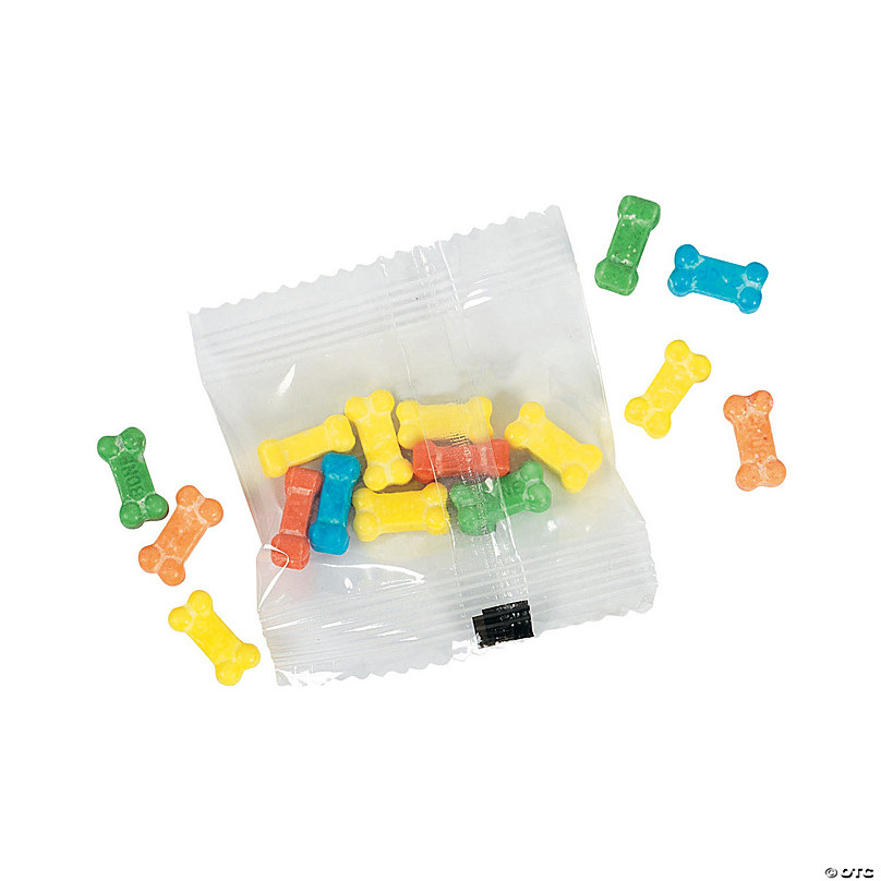Bone-Shaped Hard Candy Fun Packs - 59 Pc. | Halloween Express