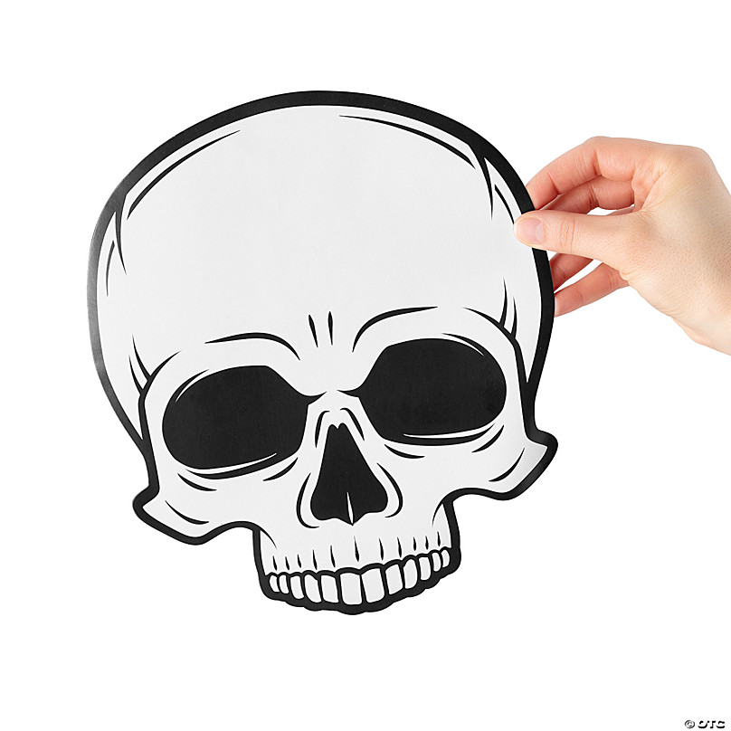 Bulk 48 Pc. Skull & Bones Cutout Halloween Decorations | Halloween Express