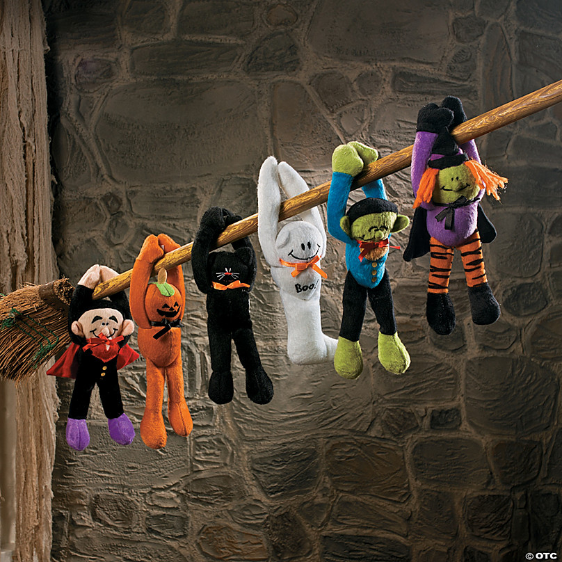 Bulk 72 Pc. Long Arm Halloween Stuffed Characters | Halloween Express