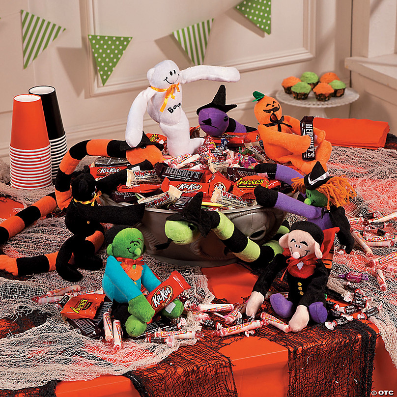 Bulk 72 Pc. Long Arm Halloween Stuffed Characters | Halloween Express