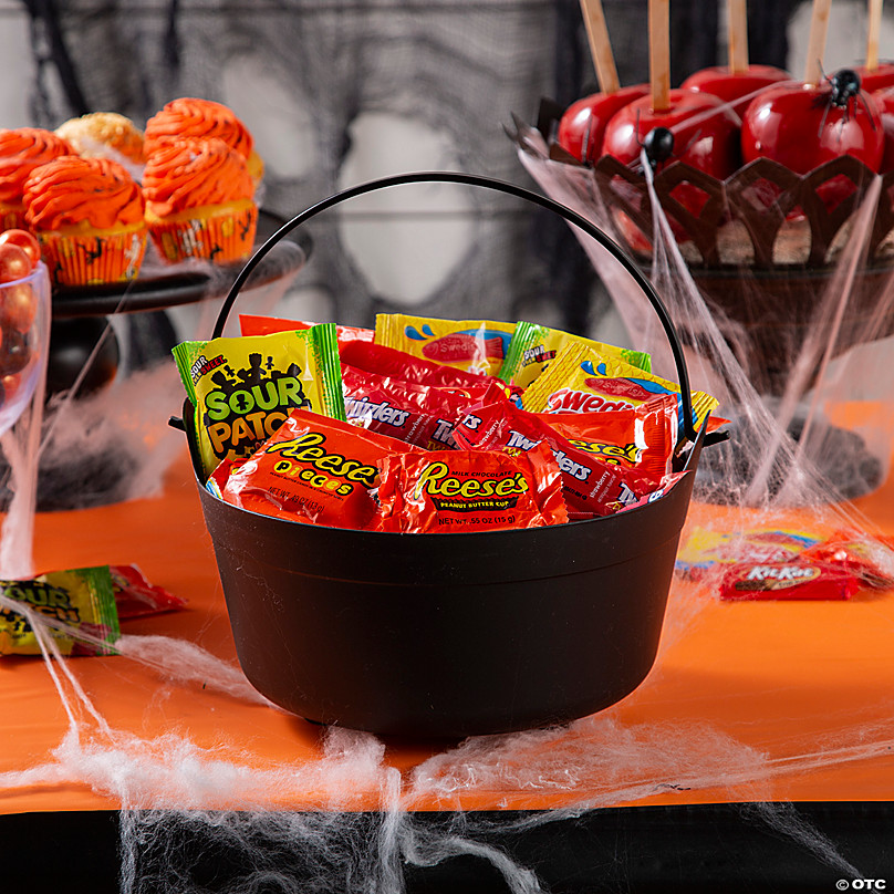 Cauldron Trick-Or-Treat Buckets - 12 Pc. | Halloween Express