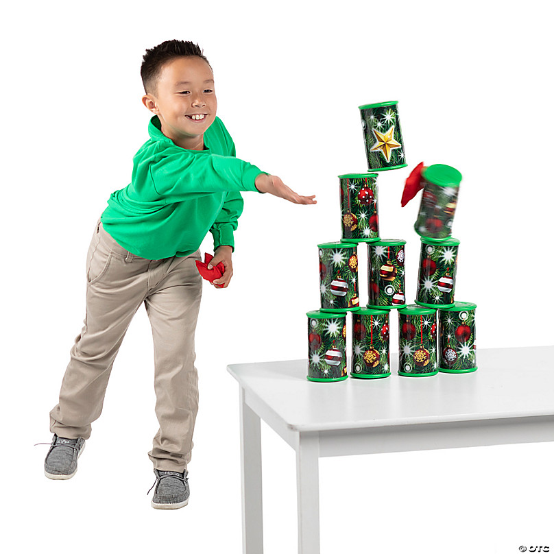 Christmas Can Toss Game | Halloween Express