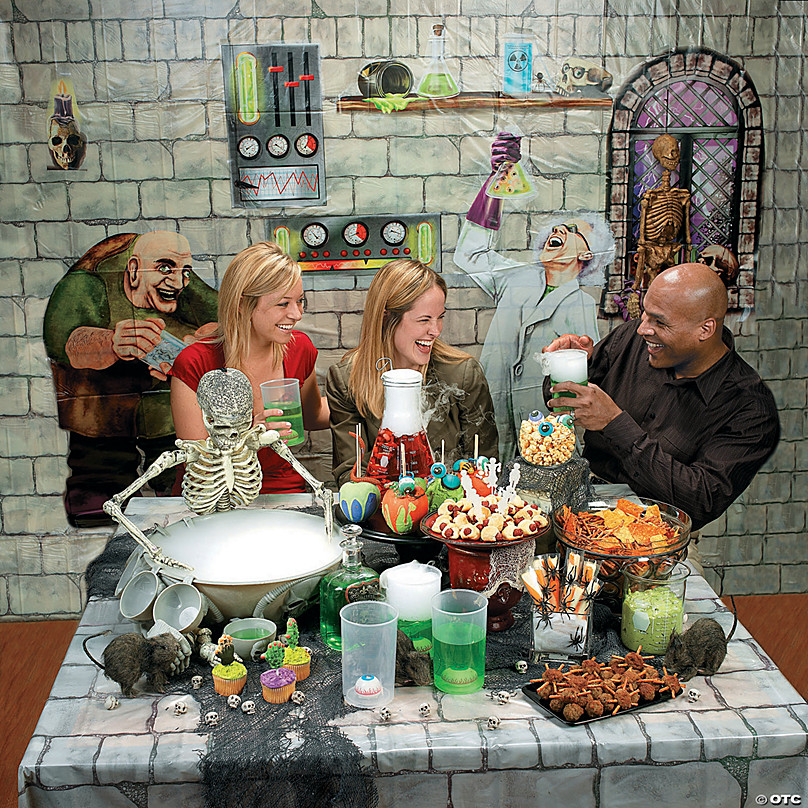 Design-a-Room Mad Scientist Wall Background | Halloween Express
