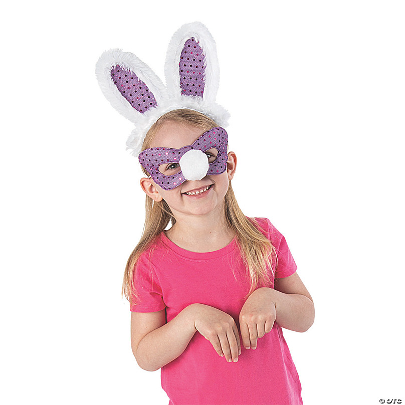 Easter Bunny Ears & Mask Sets - 6 Pc. | Halloween Express