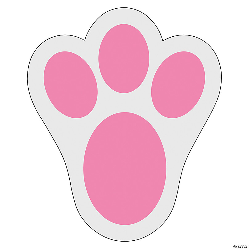 Easter Bunny Print Floor Decals - 12 Pc. | Halloween Express