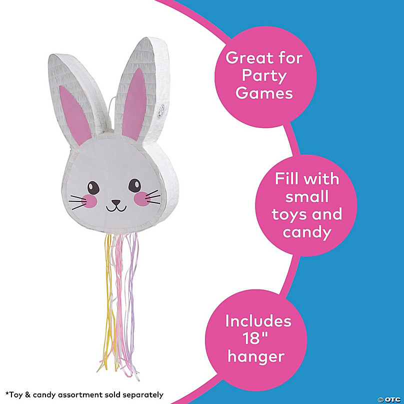 Easter Bunny Pull-String Piñata | Halloween Express