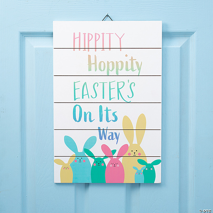 Easter Hippity Hoppity Door Sign | Halloween Express