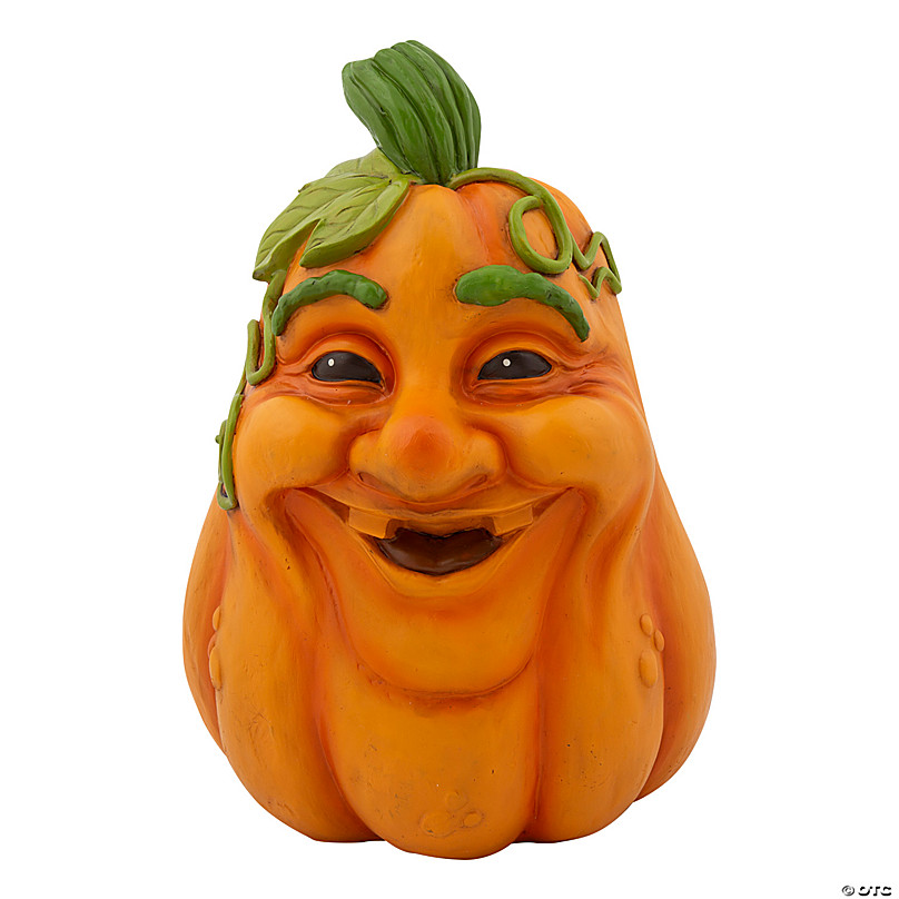 Expressive Pumpkin Smile Resin Fall Decoration | Halloween Express
