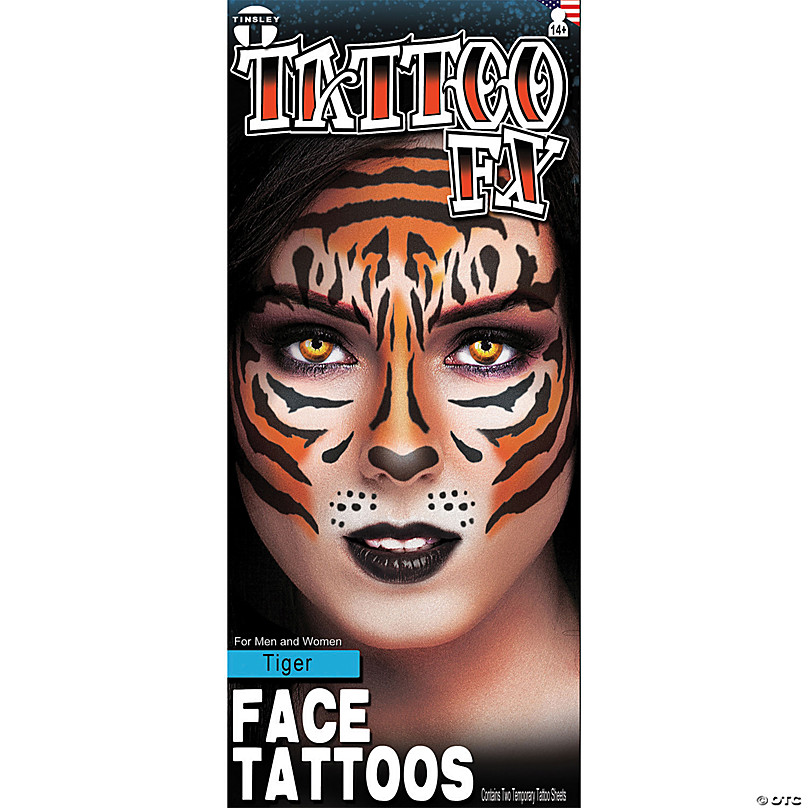 Face Tattoo Tiger Face