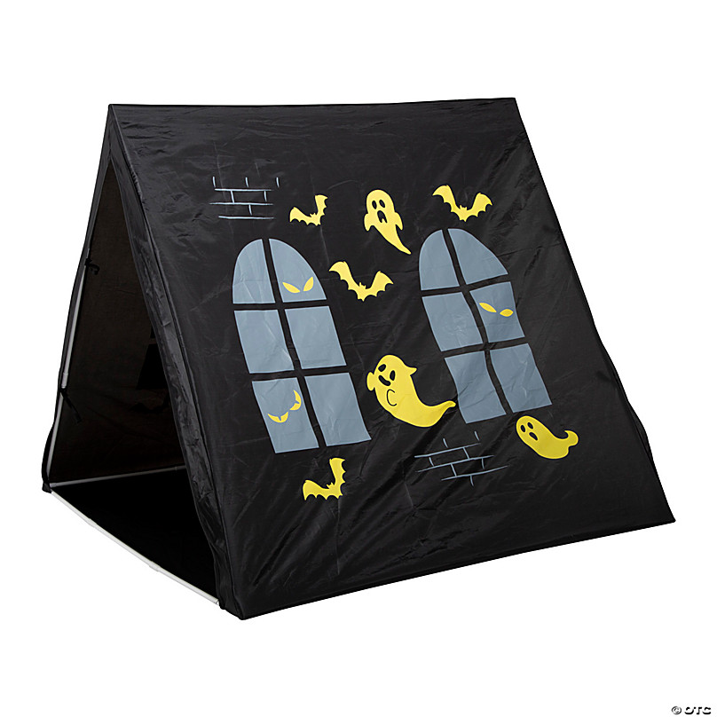 Glow-in-the-Dark Halloween Haunted House Sleepover Tent | Halloween Express