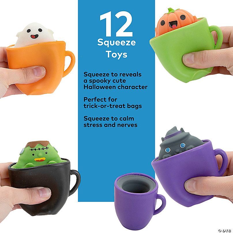 Halloween Cup Characters Squeeze Toys - 12 Pc. | Halloween Express