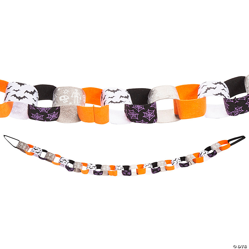 Halloween Felt Chain Link Garland | Halloween Express