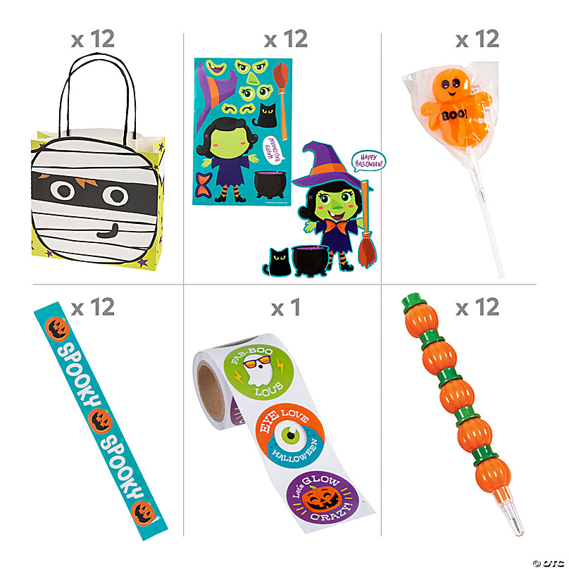 Halloween Party Handout Kit for 12 Guests | Halloween Express