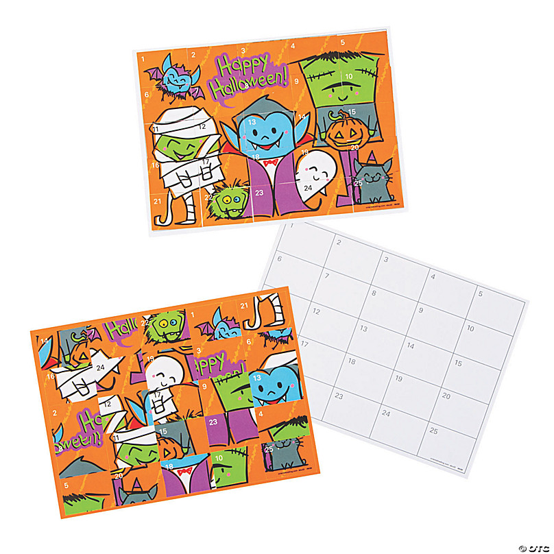Halloween Sticker Puzzles - 12 Pc. | Halloween Express