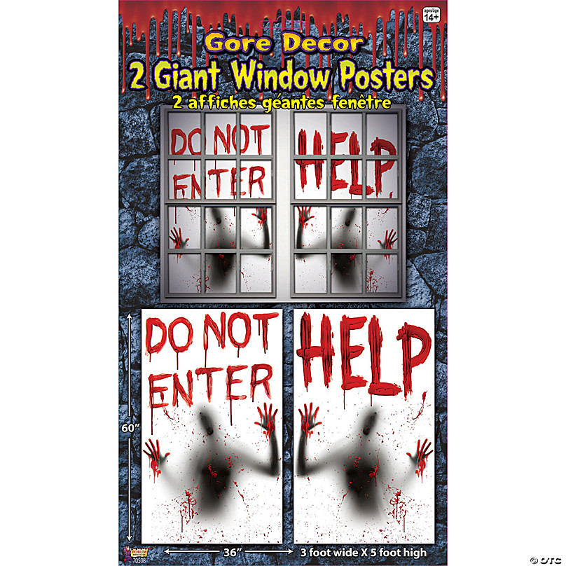 Help Window Poster | Halloween Express