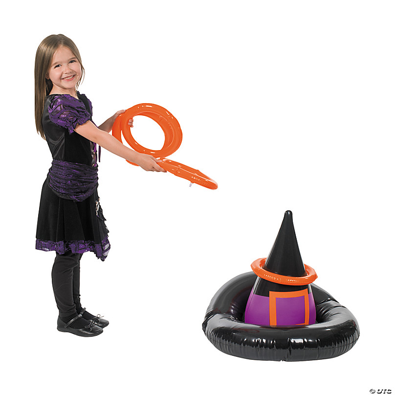 Inflatable Witch Hat Ring Toss Halloween Game | Halloween Express