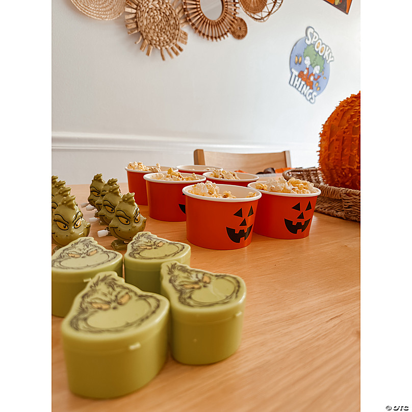 Jack-O’-Lantern Disposable Paper Snack Cups - 25 Pc.