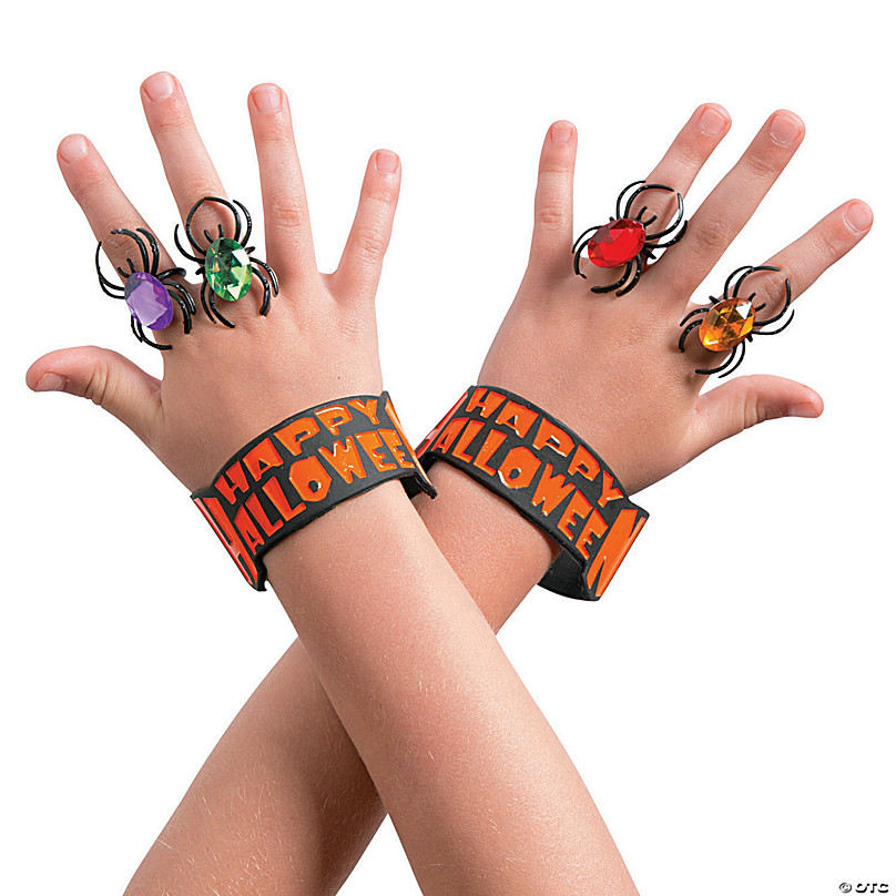 Jewel Spider Rings - 24 Pc.