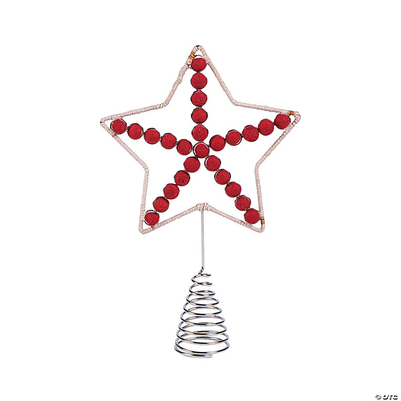Jute Star Christmas Tree Topper | Halloween Express