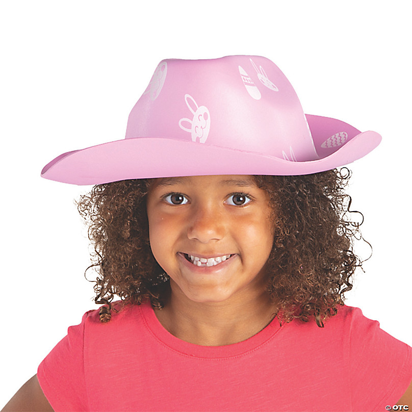 Kid’s Easter Print Cowboy Hats - 12 Pc. | Halloween Express