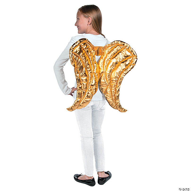 Kid’s Gold Plush Angel Wings