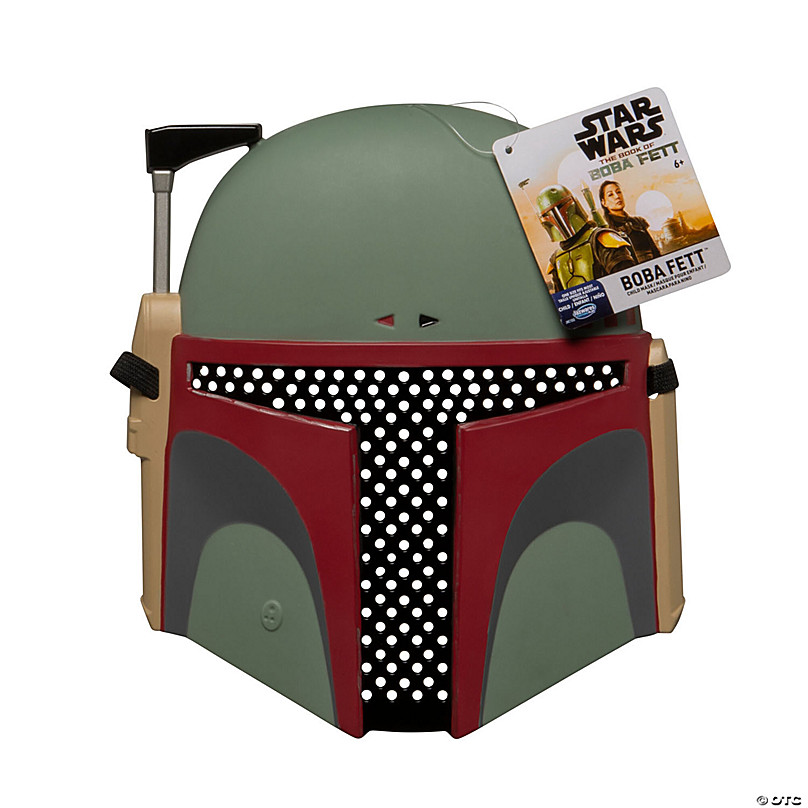 Kids Star Wars Boba Fett Plastic Face Mask | Halloween Express