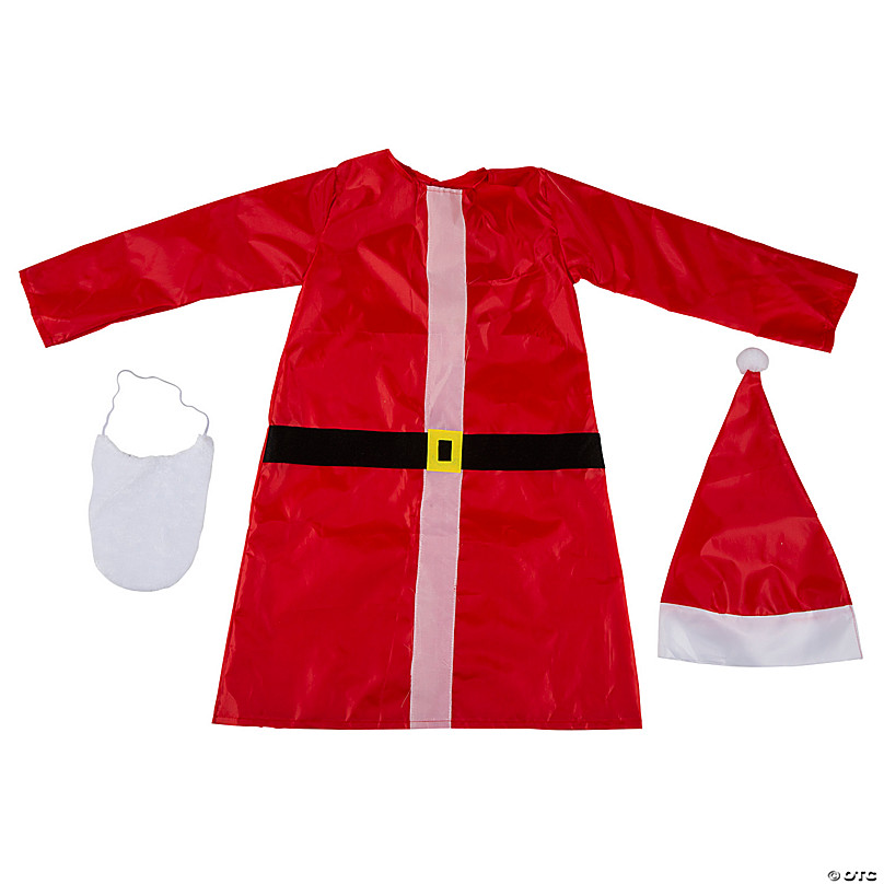 Large Posable Skeleton Santa Outfit | Halloween Express