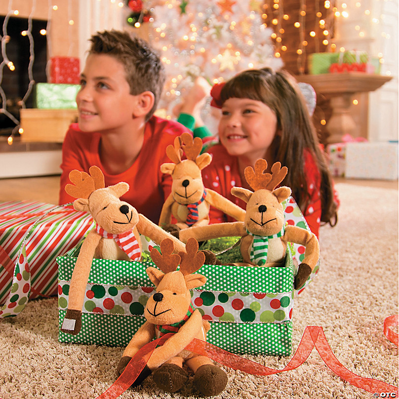 Long Arm Stuffed Reindeer - 12 Pc. | Halloween Express