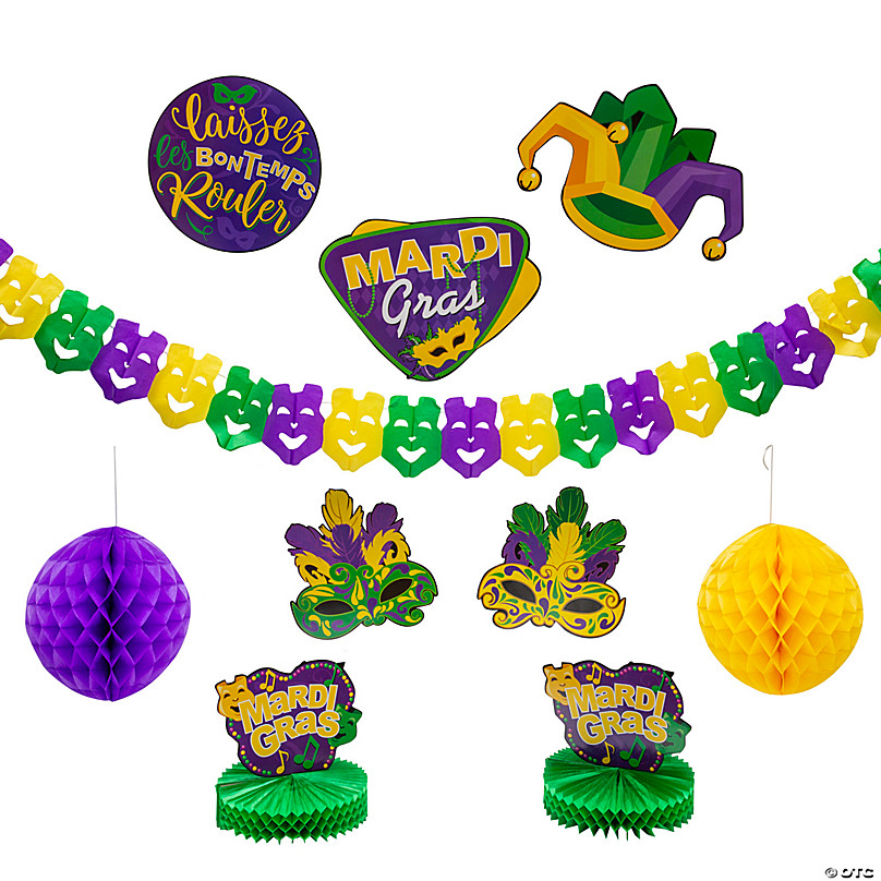 Mardi Gras Decorating Kit - 10 Pc. | Halloween Express
