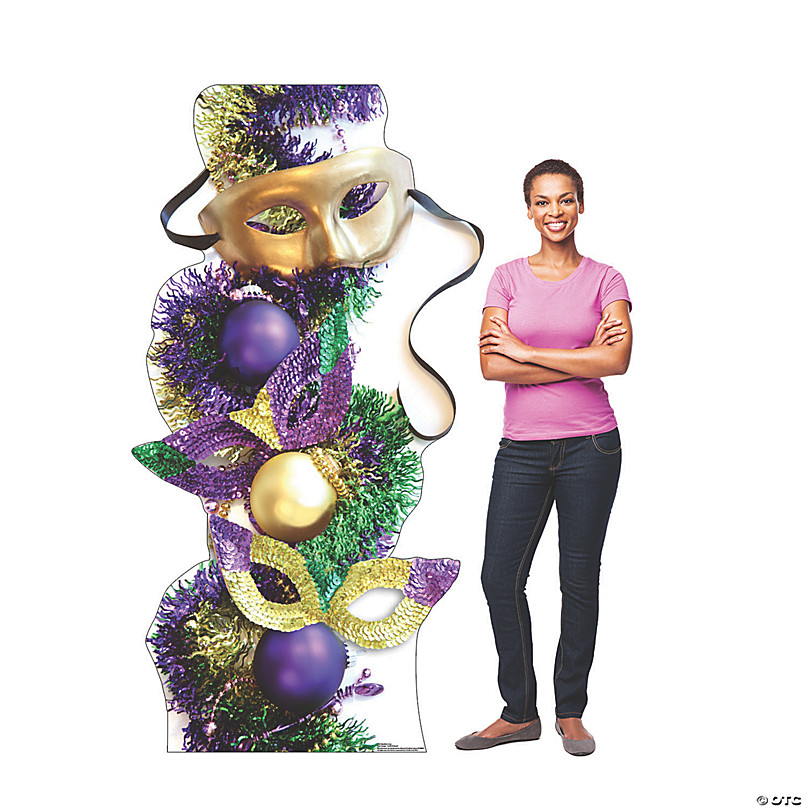 Mardi Gras Party Masks Cardboard Stand-Up | Halloween Express