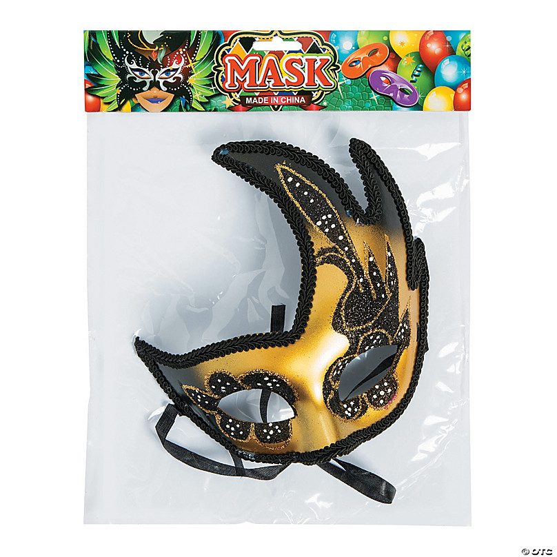 Mardi Gras Winged Masks - 6 Pc. | Halloween Express