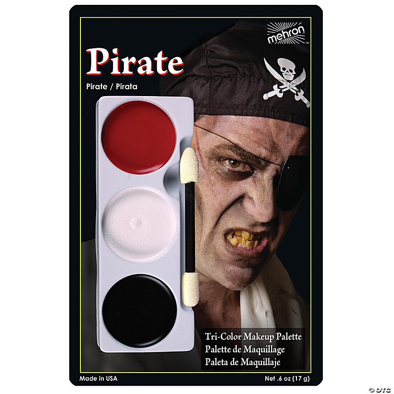 Mehron Pirate Tri-Color Makeup Palette | Halloween Express