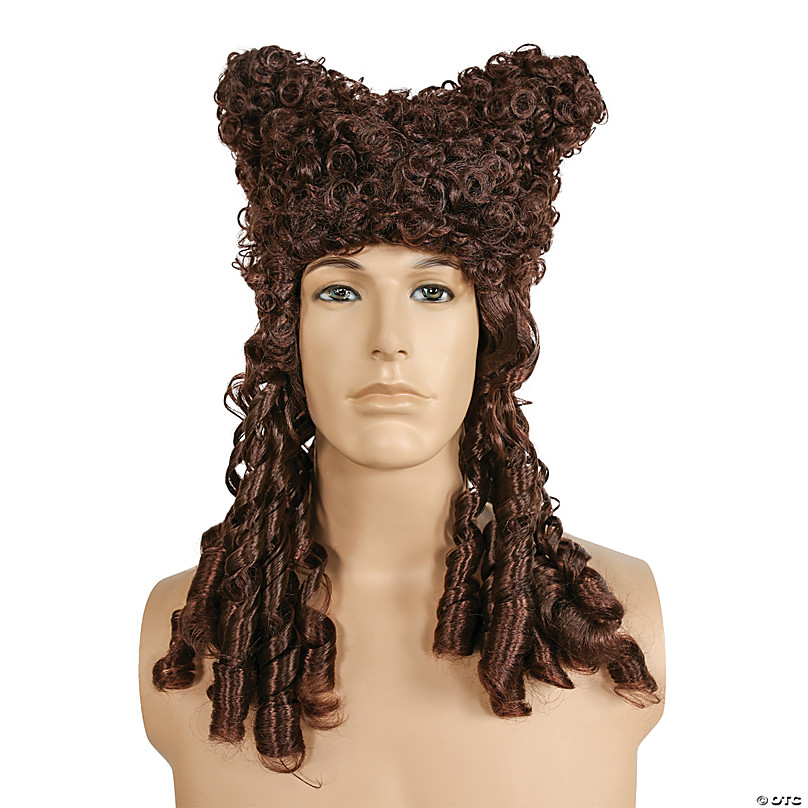 Men's Brown Colonial Party Gentleman Wig | Halloween Express
