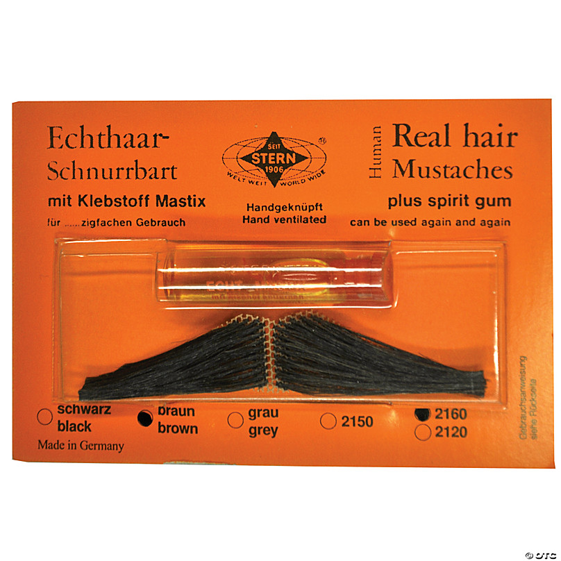 Men's Real Hair Italian Mustache | Halloween Express