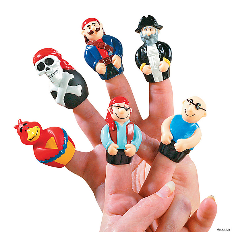 Mini Pirate Finger Puppets - 24 Pc. | Halloween Express