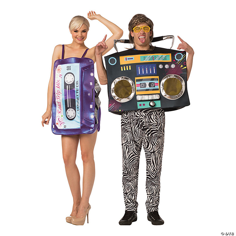 Mix Tape & Boom Box Couple Costumes | Halloween Express